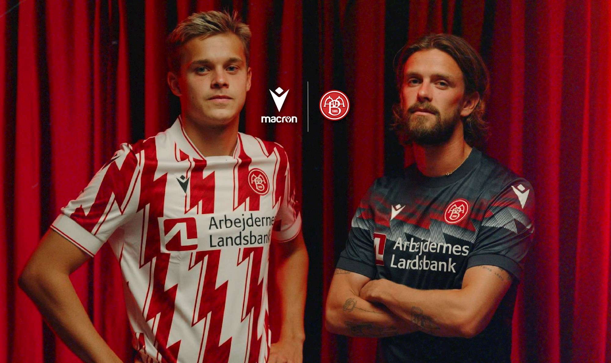 Nye spillertrøjer hylder AaB’s fan- og stadionsang “Som Ramt af Lynet”